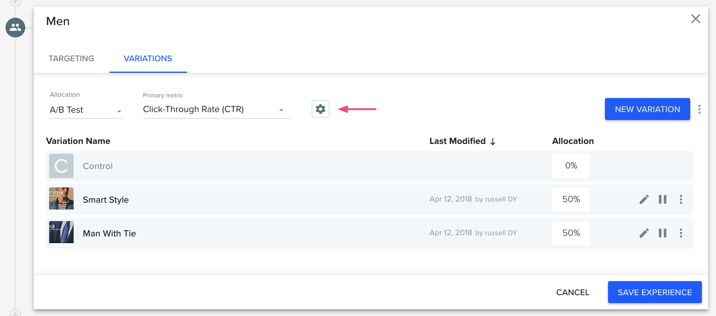 Experience Advanced Settings – Dynamic Yield Knowledge Base